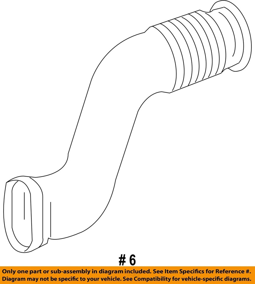 MERCEDES OEM GLK350 Air Cleaner Intake-Intake Duct Tube Hose Right ...