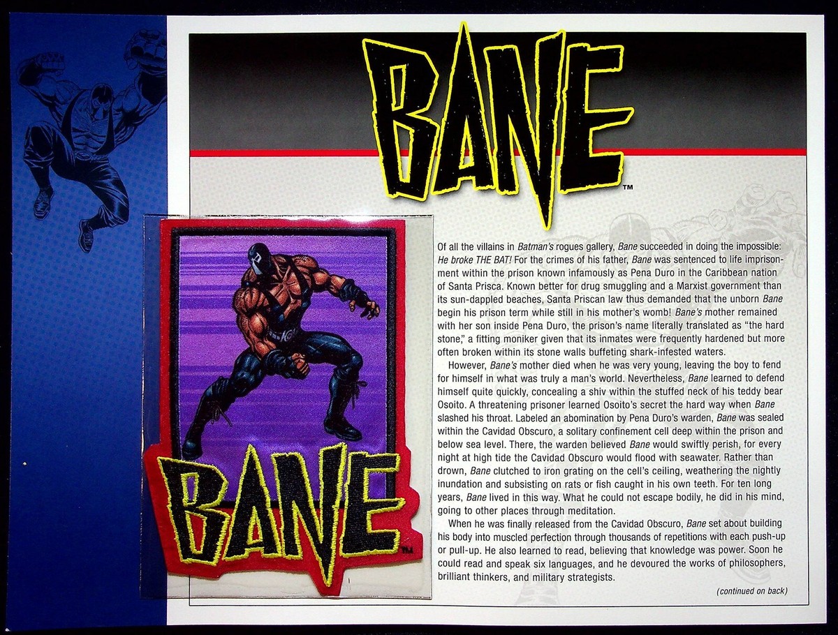 Bane Batman Beyond Patches Batman: The Animated Series – Bios