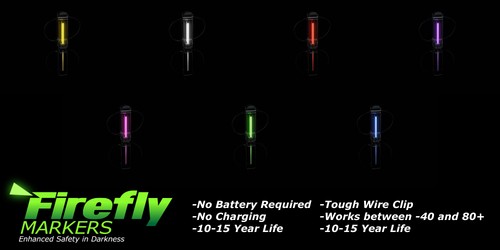 Firefly Super Kit Marker Glow in the Dark Kit & Safety Marker FREE UK ...