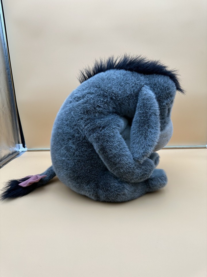 Disney Store Eeyore Super Plush Detachable Tail Stuffed 15" Winnie The ...