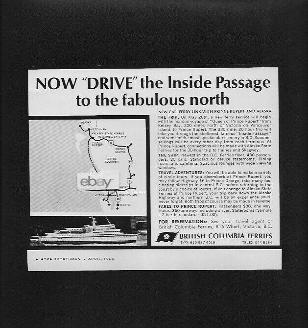 BRITISH COLUMBIA FERRIES 1966 NOW DRIVE INSIDE PASSAGE TO FABULOUS ...
