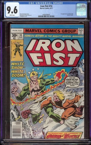 Iron Fist # 14 CGC 9.6 White (Marvel, 1977) 1st appearance Sabretooth ...