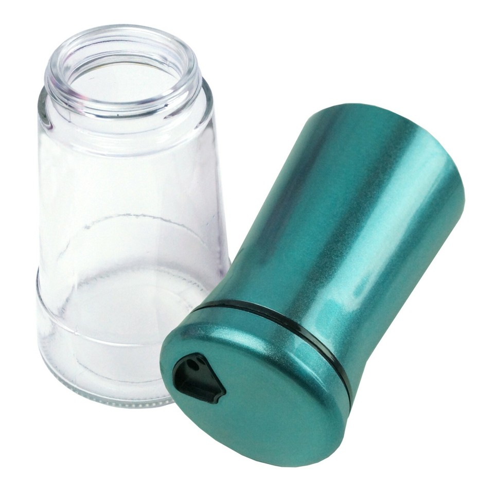 Salt & Pepper Shakers Glass Bottom with Wire Stand Adjustable Holes ...