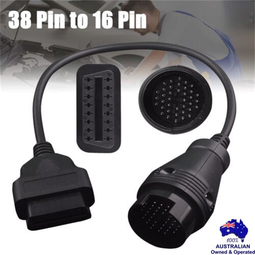 38 Pin to 16 Pin OBD2 Car Adapter Connector Scanner Cable For Mercedes ...