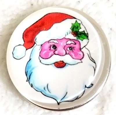 CHRISTMAS SANTA 18/20mm SNAP BUTTON POPPER CHUNK INTERCHANGEABLE ...