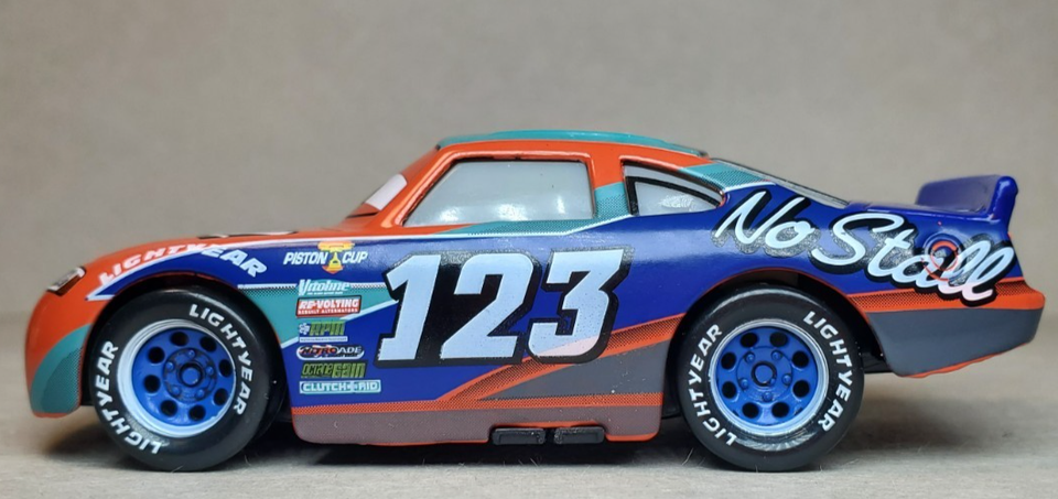 Disney Pixar Cars 3 Todd Marcus No Stall #123 Diecast Stock Car Piston ...