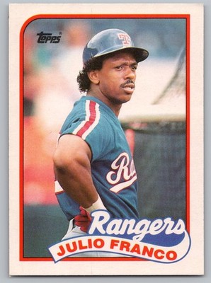 1989 Topps Traded 34T Julio Franco Texas Rangers Baseball Card | eBay
