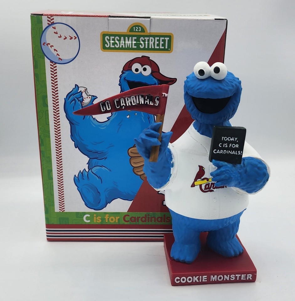 Sesame Street Cookie Monster Bobblehead St Louis Cardinals 6-30-24 SGA ...