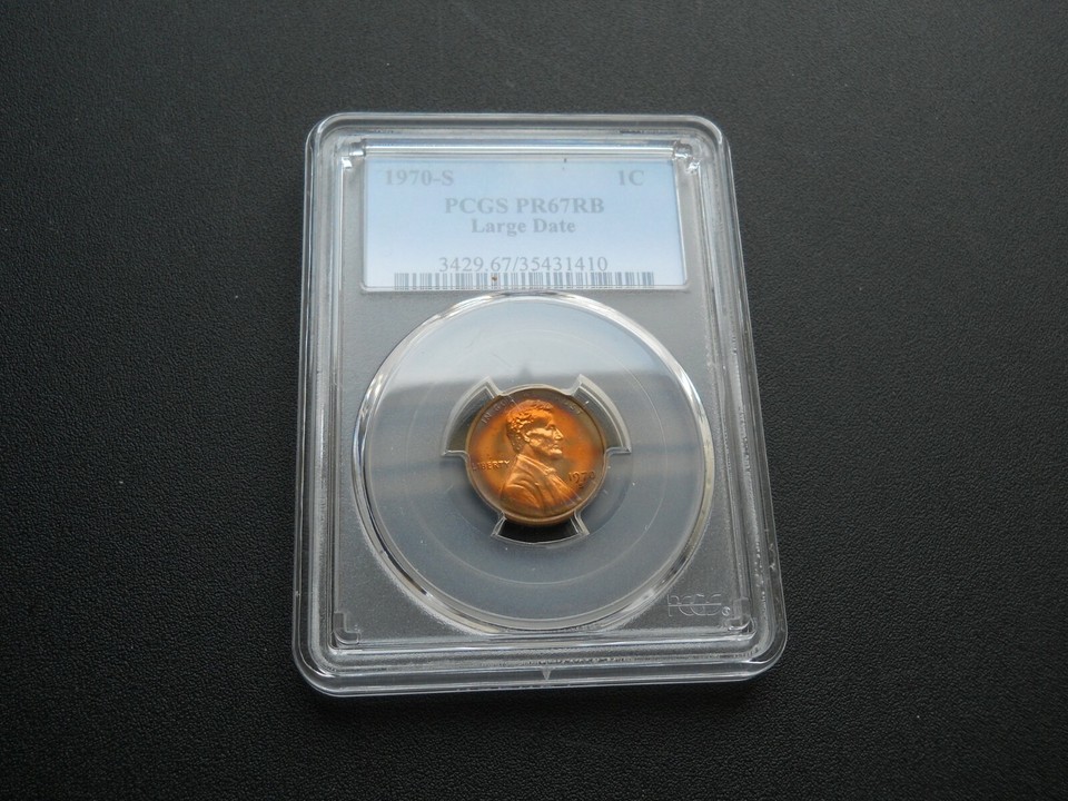 1970-S Lincoln Cent Proof Obverse Toning PCGS PR67RB | eBay
