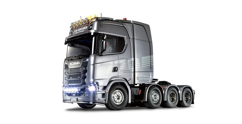 TAMIYA Lkw 56371 1:14 Scania 770S 8x4/4-Assembly Kit, RC, Remote Controllable, T 4950344563715 ...