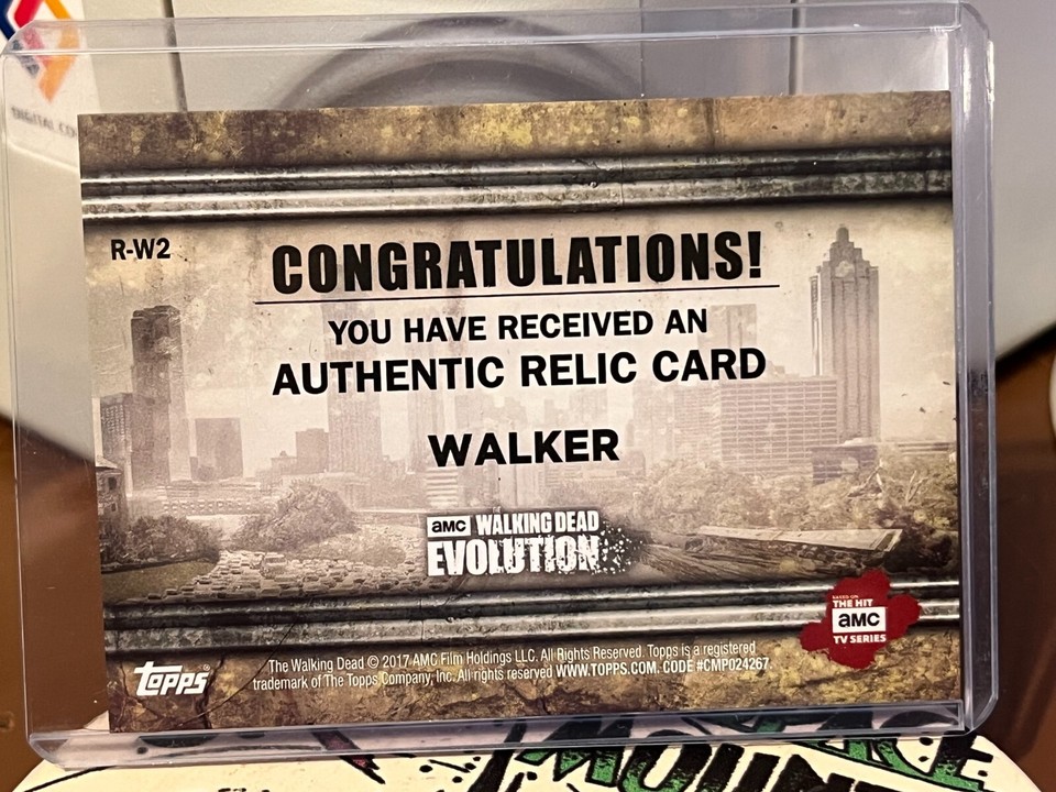 Topps Walking Dead Relic Card Walker Clothing Swatch Mint New | eBay