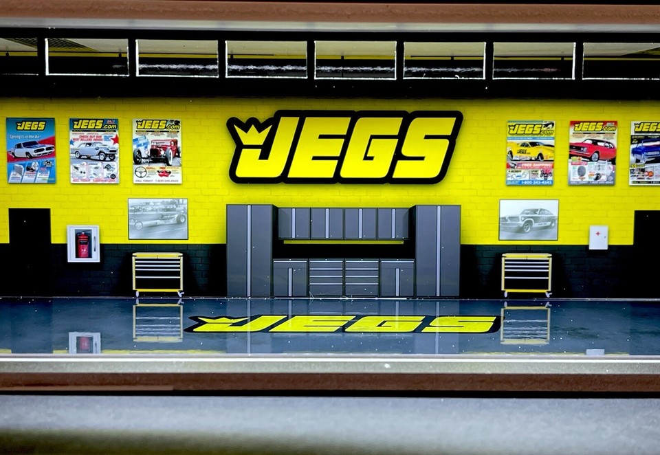 Jegs Theme 1:64 Model Diorama Garage LED Lighting! For Hot Wheels ...