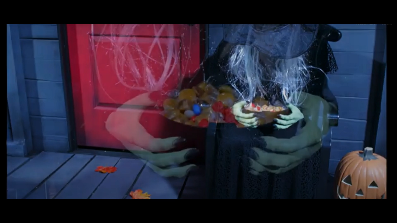 ANIMATED SITTING WITCH CANDY GREETER HALLOWEEN PROP | eBay