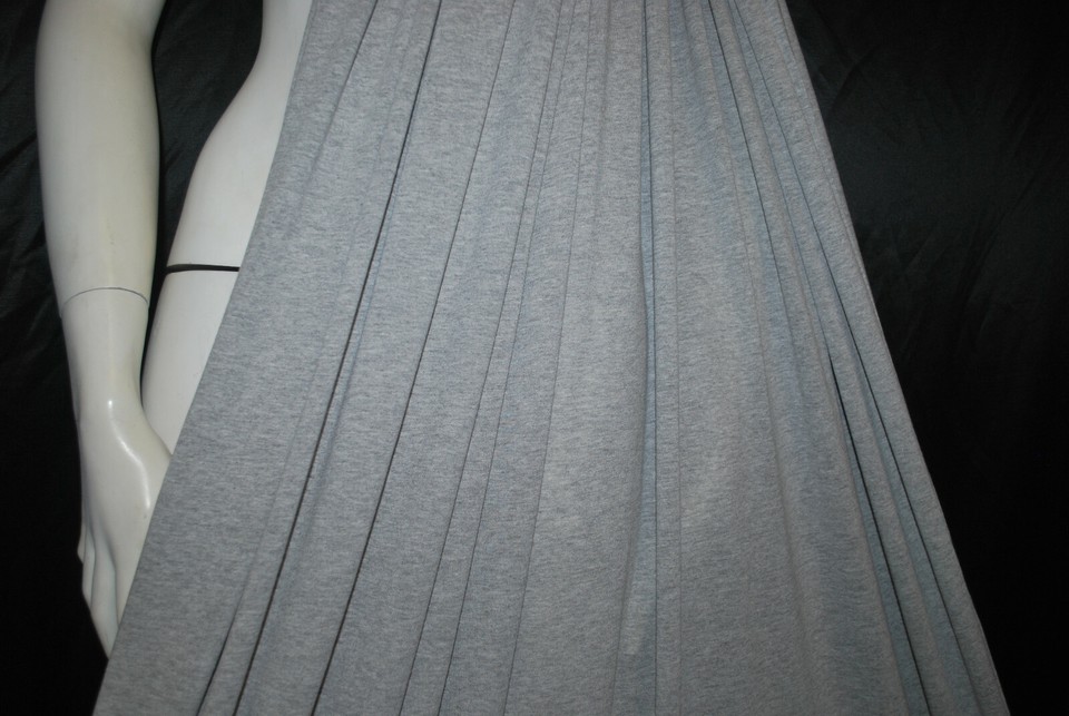 Wool rayon Knit Jersey Fabric Ecofriendly 7 oz drapey Heather gray by ...