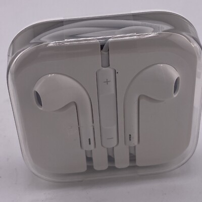 Original Apple Wired iPhone iPad iPod Ear Buds White AIR Buds with Case ...