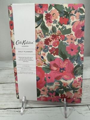 CATH KIDSTON London Daily Planner FLORAL 288 Undated Pages Clothbound ...