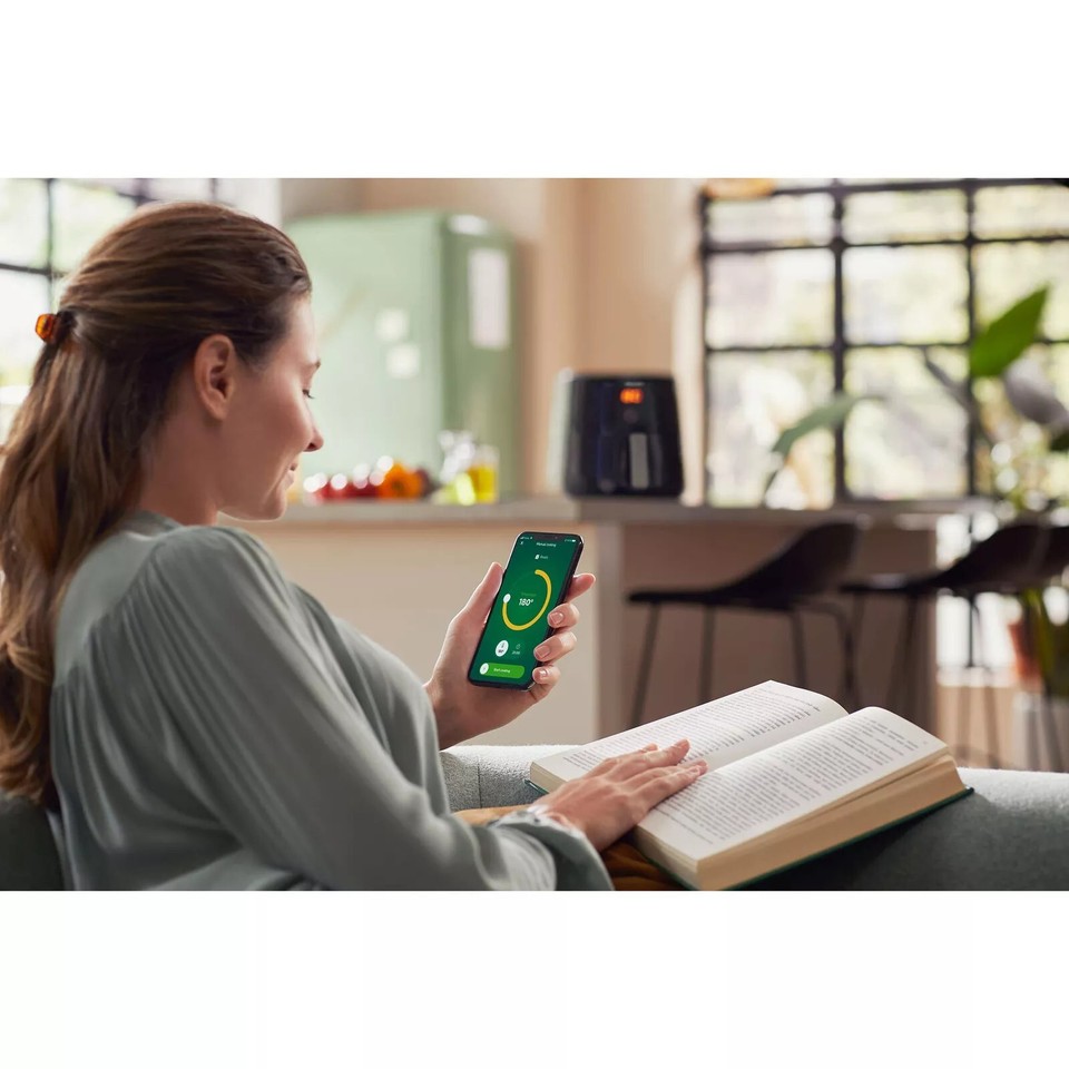 🍗 Philips Essential 5000 Series Airfryer XL, App, 1.2 kg, Black HD9280 ...