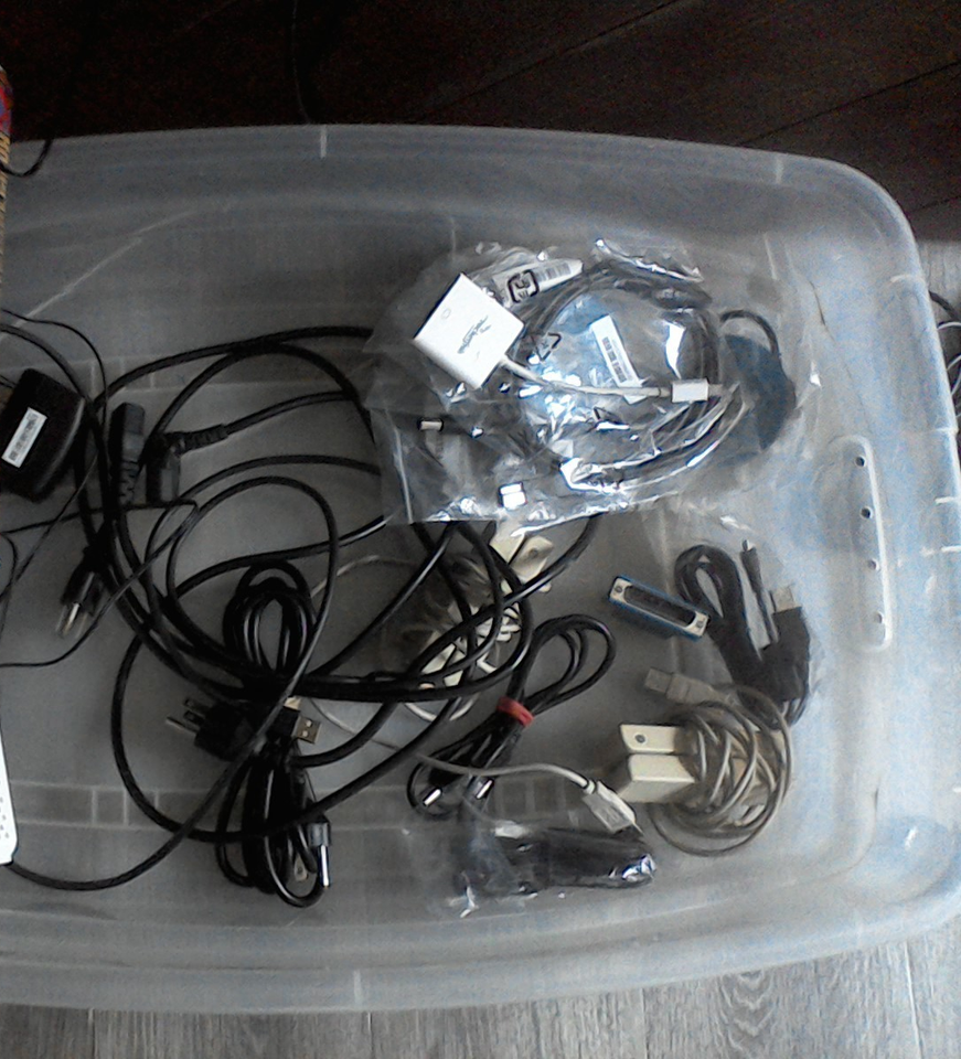 11 Items Assorted Tech Mystery Box: Modem, VGA, USB Device & Card Swipe ...