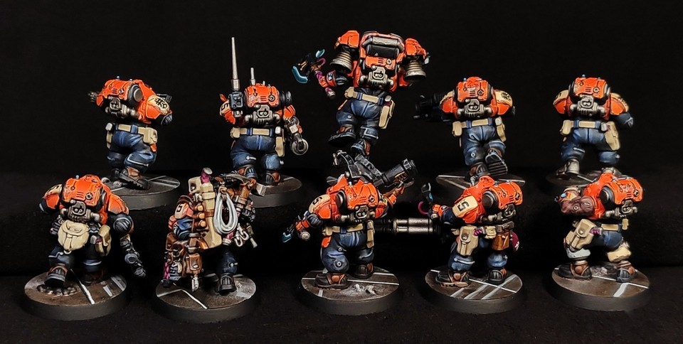 Kill Team: Hearthkyn Salvagers painted Warhammer 40k Leagues of Votann ...