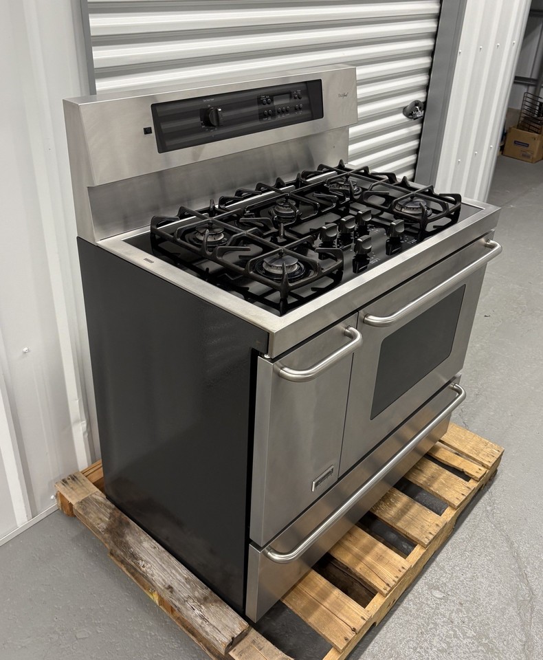 Kenmore Elite Dual Fuel Range - 40”, 5 Burners, 2 Electric Ovens, Gas ...