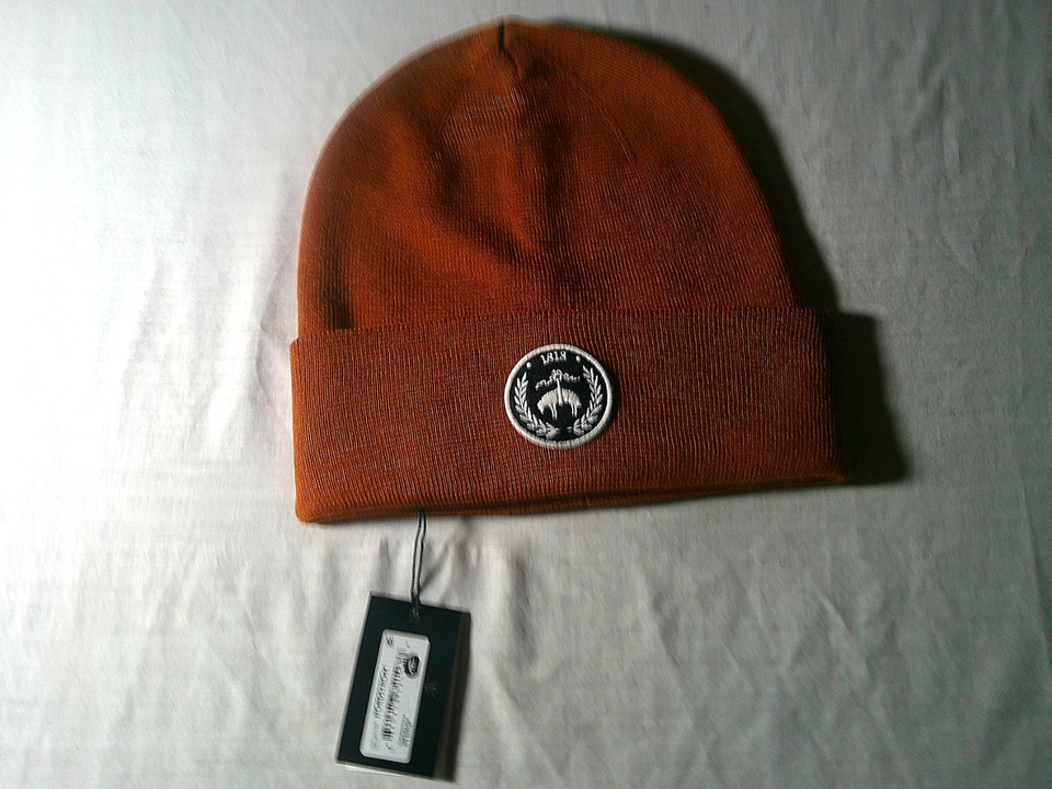 Brooks Brothers Merino Wool Blend Cuffed Beanie, Brown, Stocking Cap ...