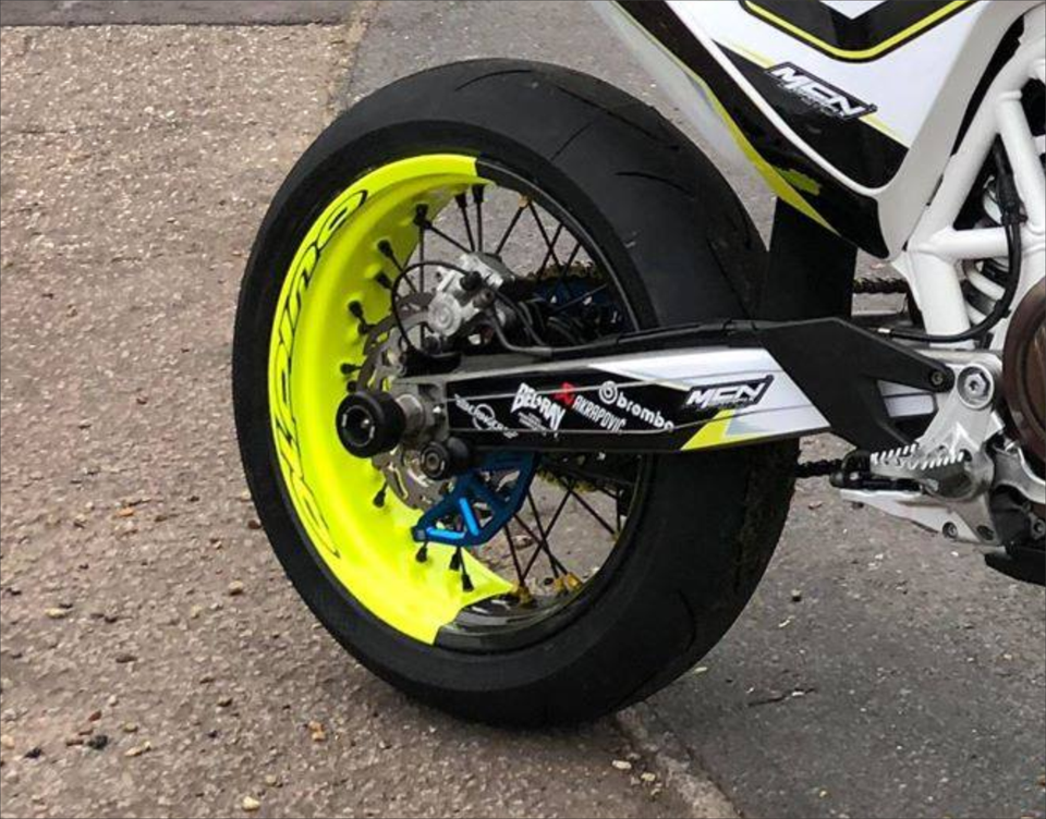 CUSTOM DESIGN FLUO GRAPHIC KIT, FOR HUSQVARNA 701 2016-2024 SUPERMOTO ...