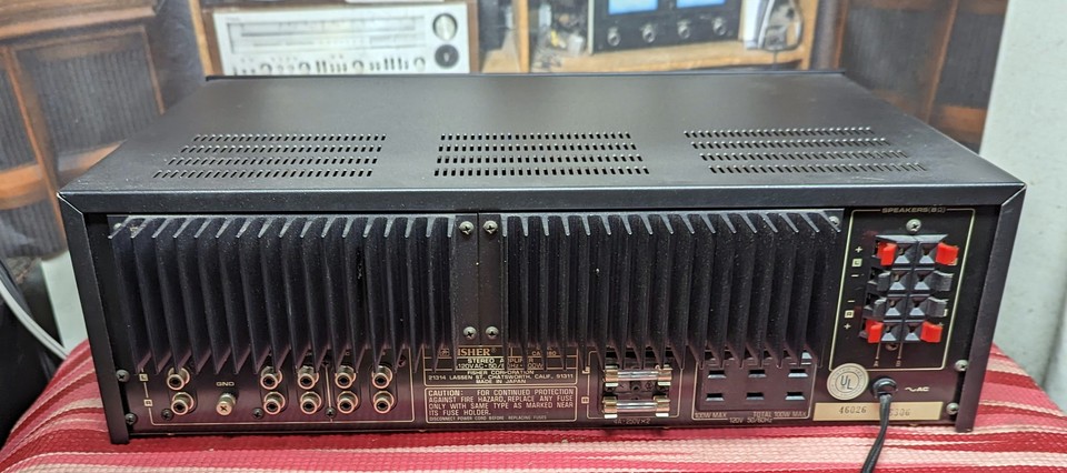 Fisher CA-880 stereo integrated amplifier with analog watt meters | eBay