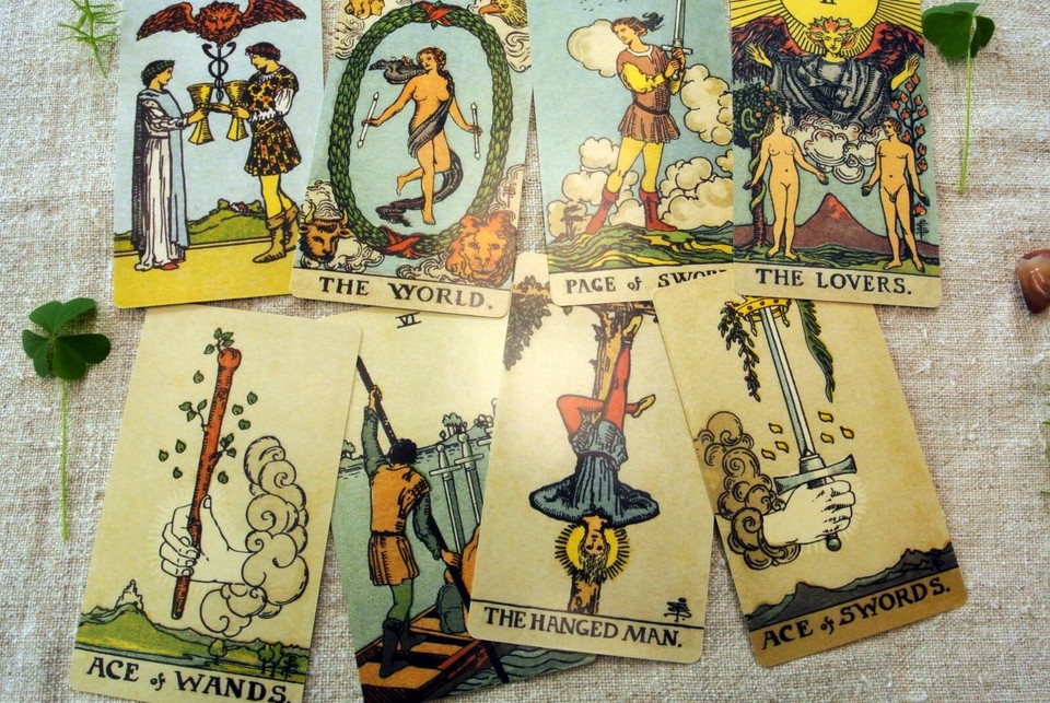 Smith-Waite Tarot Deck Borderless by Arthur Waite (2017, Book, Other ...