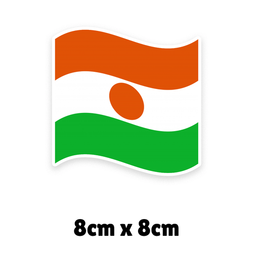Niger Wavy Flag Car Motorcycle Laptop Sticker Decal | eBay