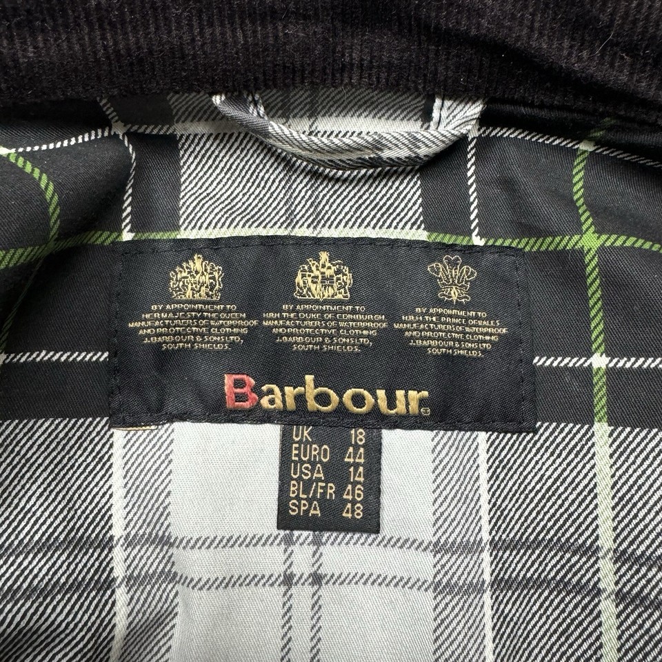 Barbour SMU International Wax Jacket Womens UK 18 / 16 Olive Green ...