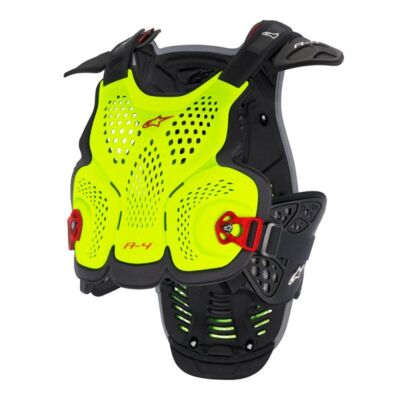 Latzschürze Mann Alpinestars A-4 Chest Protector Gelb Fluo Moto-Cross ...