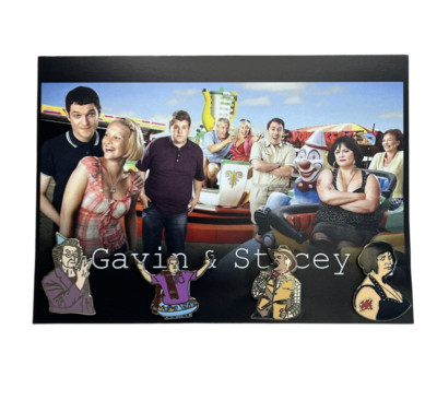 SMITHY GAVIN AND STACEY LIMITED EDITION ENAMEL PIN BADGE SET x 4 ...