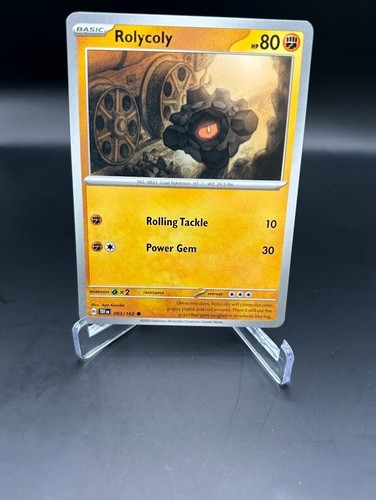 Rolycoly 093/162 Temporal Forces Common NM TEF EN Pokemon Card Scarlet ...