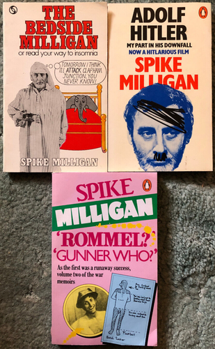 Spike Milligan books, lot of 3, Adolf Hitler, Rommel & The Bedside ...