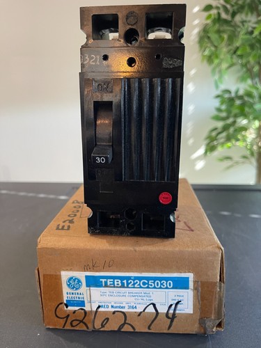 GENERAL ELECTRIC TEB122C5030 TEB CIRCUIT BREAKER 2 POLE 3 AMP | eBay