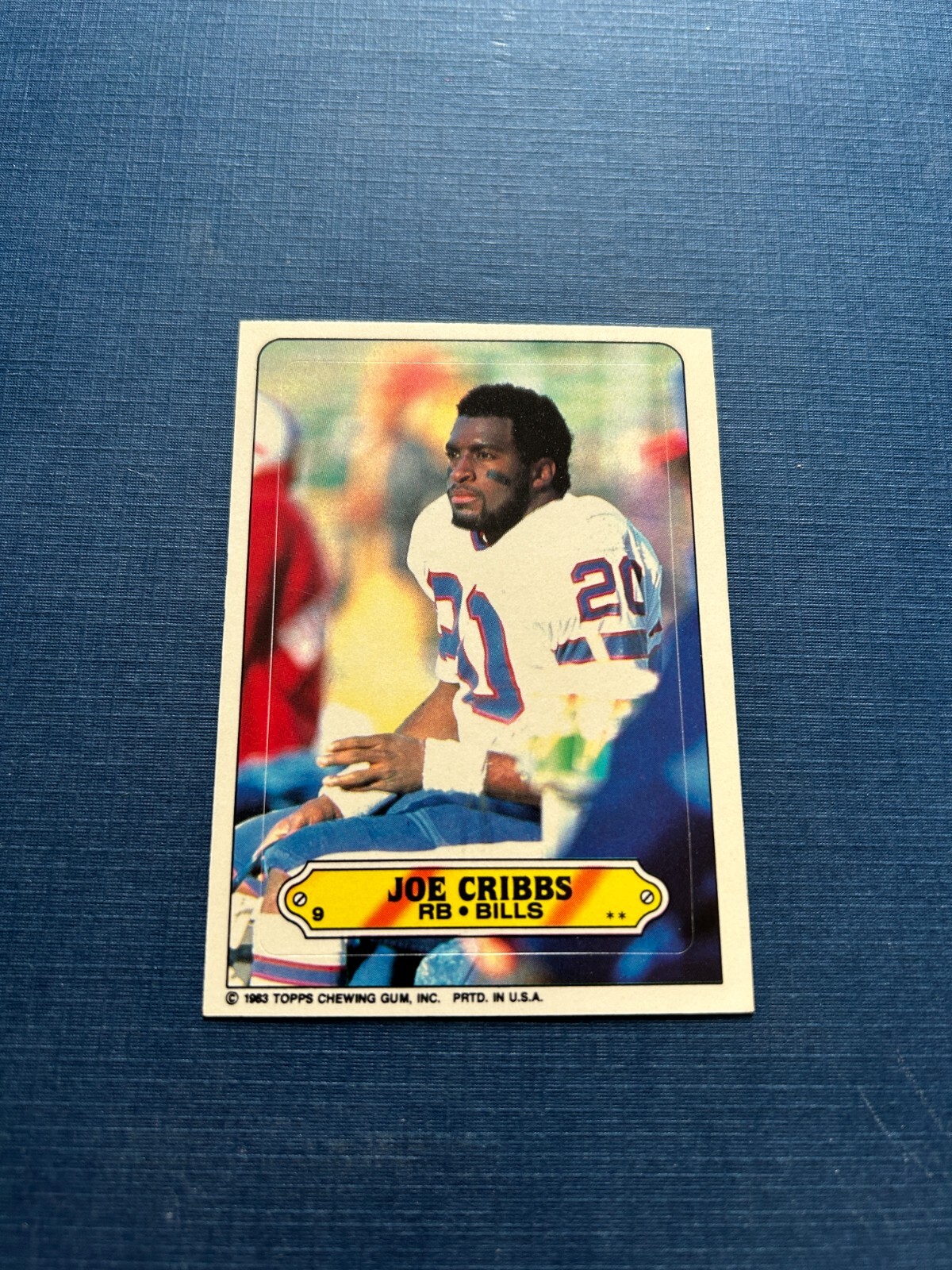1983 Topps Football Sticker Set Card of Joe Cribbs #9 NM-MT | eBay