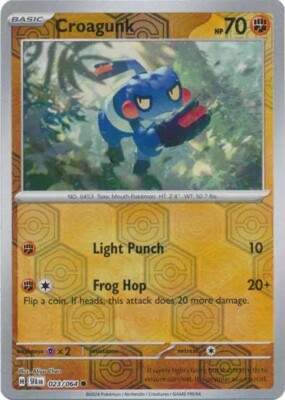 Croagunk Reverse Holo Pokemon TCG Card 023/064 | eBay