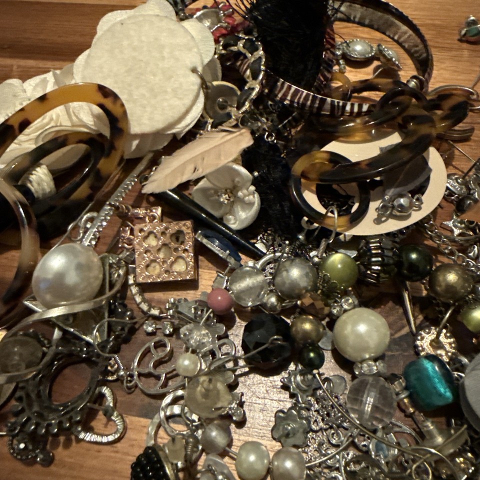 Job Lot Vintage & Modern Earrings. Hoops, Studs, Statement Etc Unsorted ...