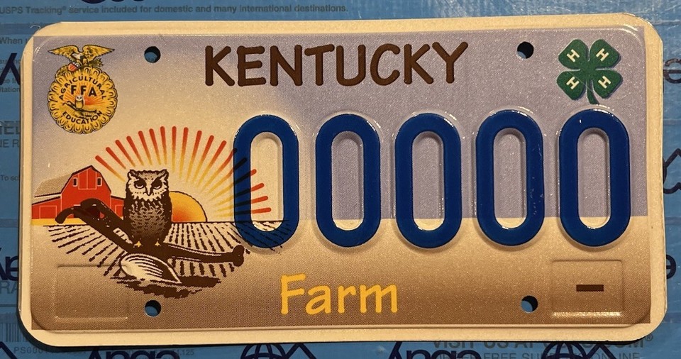 LICENSE PLATES Sample Kentucky Farm Owl | eBay
