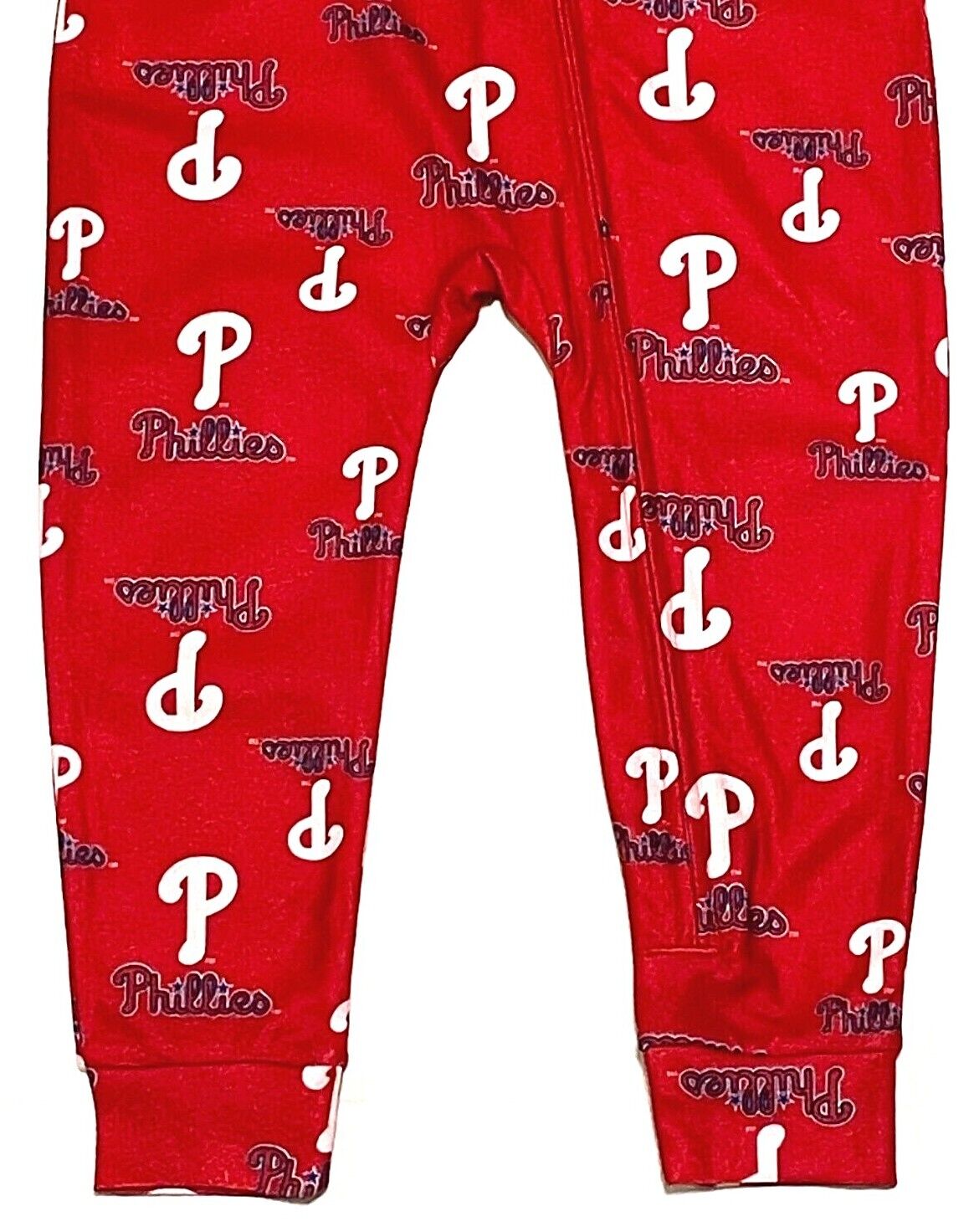 Philadelphia Phillies Red Logo Blanket Sleeper Pajamas Mlb Baseball New