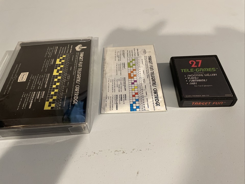 Atari 2600 Sears Tele-games Target fun Gate Fold | eBay