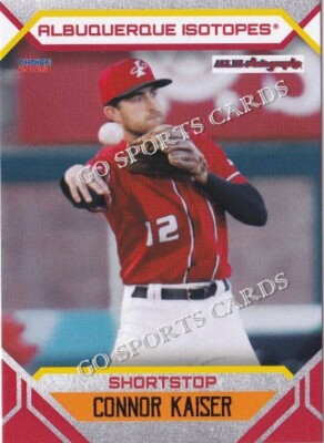 2023 Albuquerque Isotopes Connor Kaiser RC Rookie Colorado Rockies ...