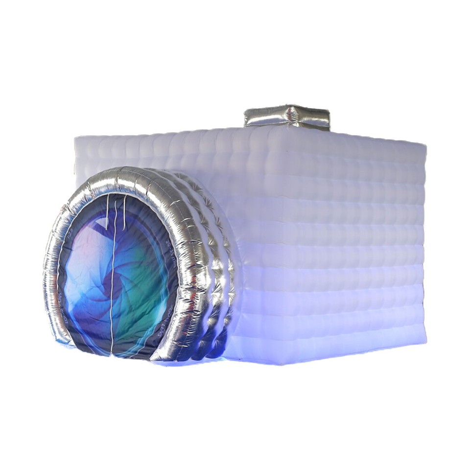 Inflatable Photo Booth LED Camera Shape Wedding Tent with Blower for ...