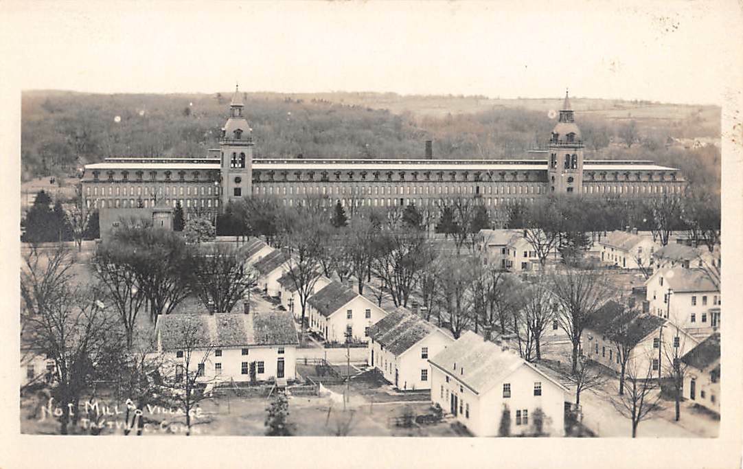 TAFTVILLE, CT ~ MILL & VILLAGE ~ REAL PHOTO POST CARD ~ c. 1910 | eBay