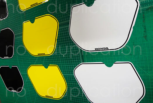 86' 1986 85' 1985 CR 125, 250, 500 3pc THICK number plate decals ...