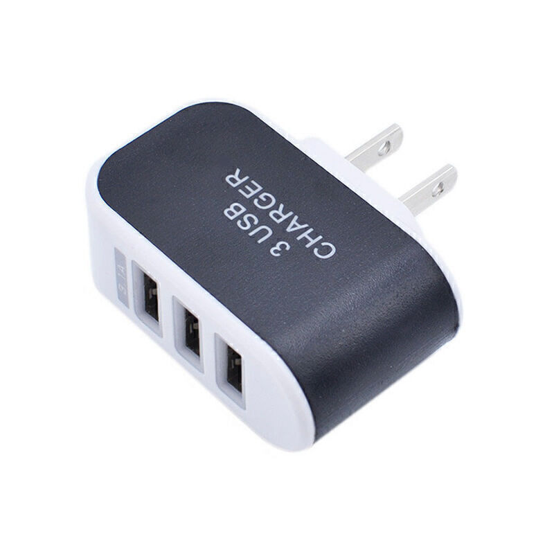 AC Wall Outlet To USB Socket Power 3-Port Adapter Home Rapid Charger US ...
