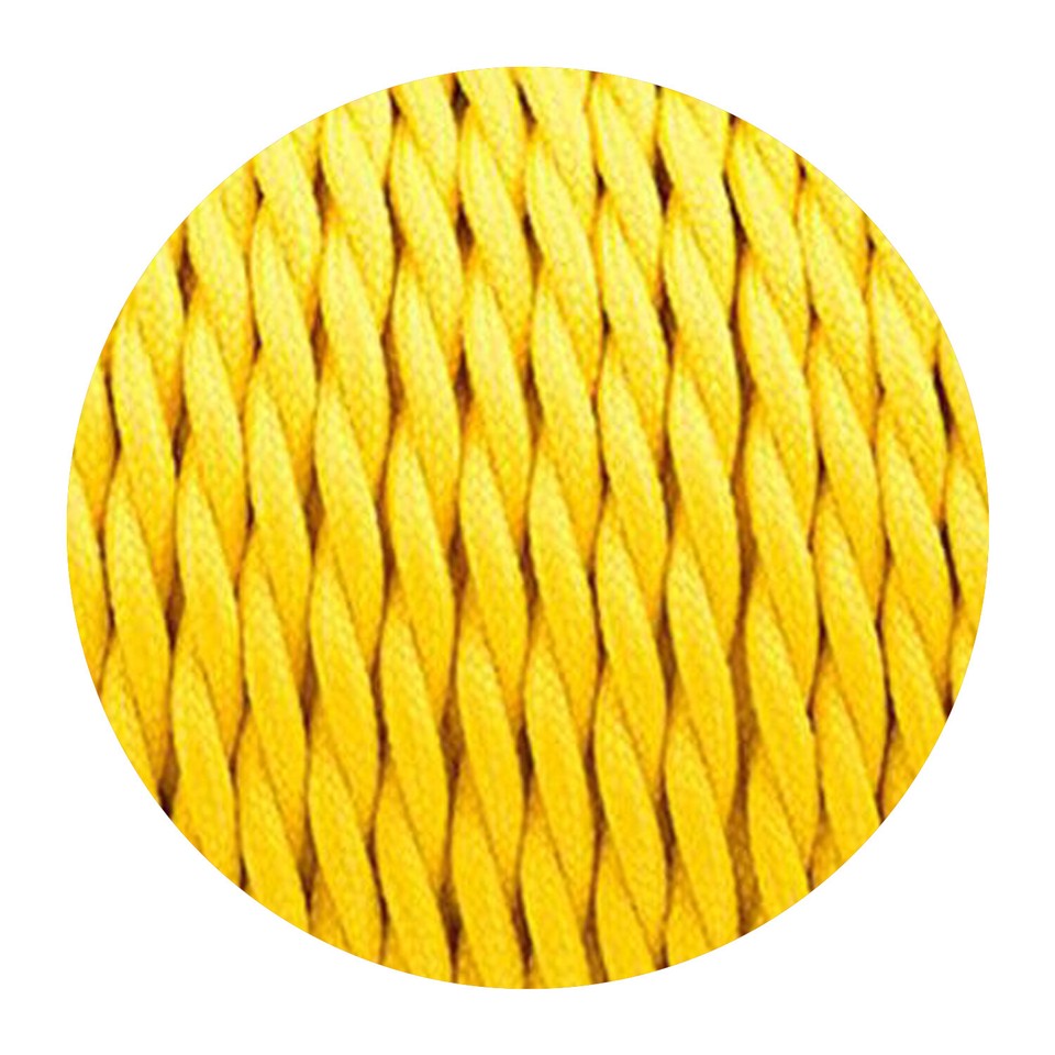 2/3 Core Twisted Braided Fabric Cables Vintage Style Coloured Wire Lamp ...
