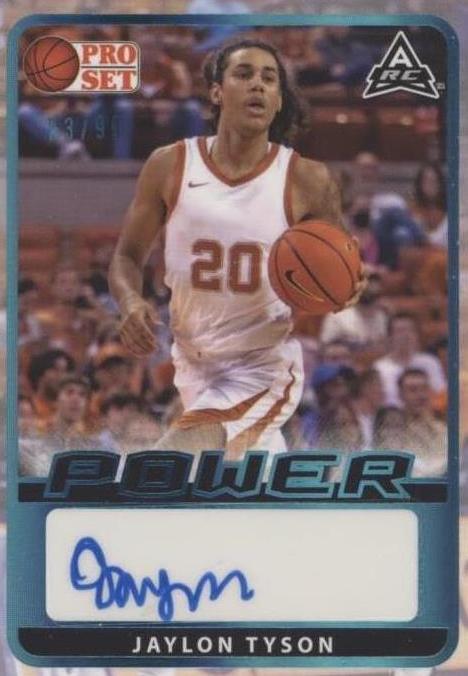 2021-22 Leaf Pro Set Power - Base Autographs Jaylon Tyson #BA-JT1 ...