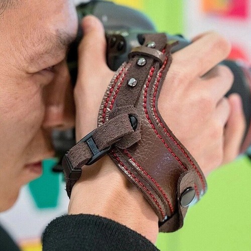 NEW Leather Wrist Strap Hand Grip Hand Strap for DSLR Camera | eBay