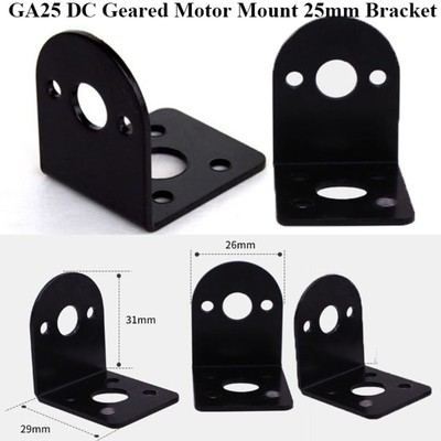 370 Fixing Holder Stand Motor Mount L Shape Mount 25mm Bracket GA25 DC ...